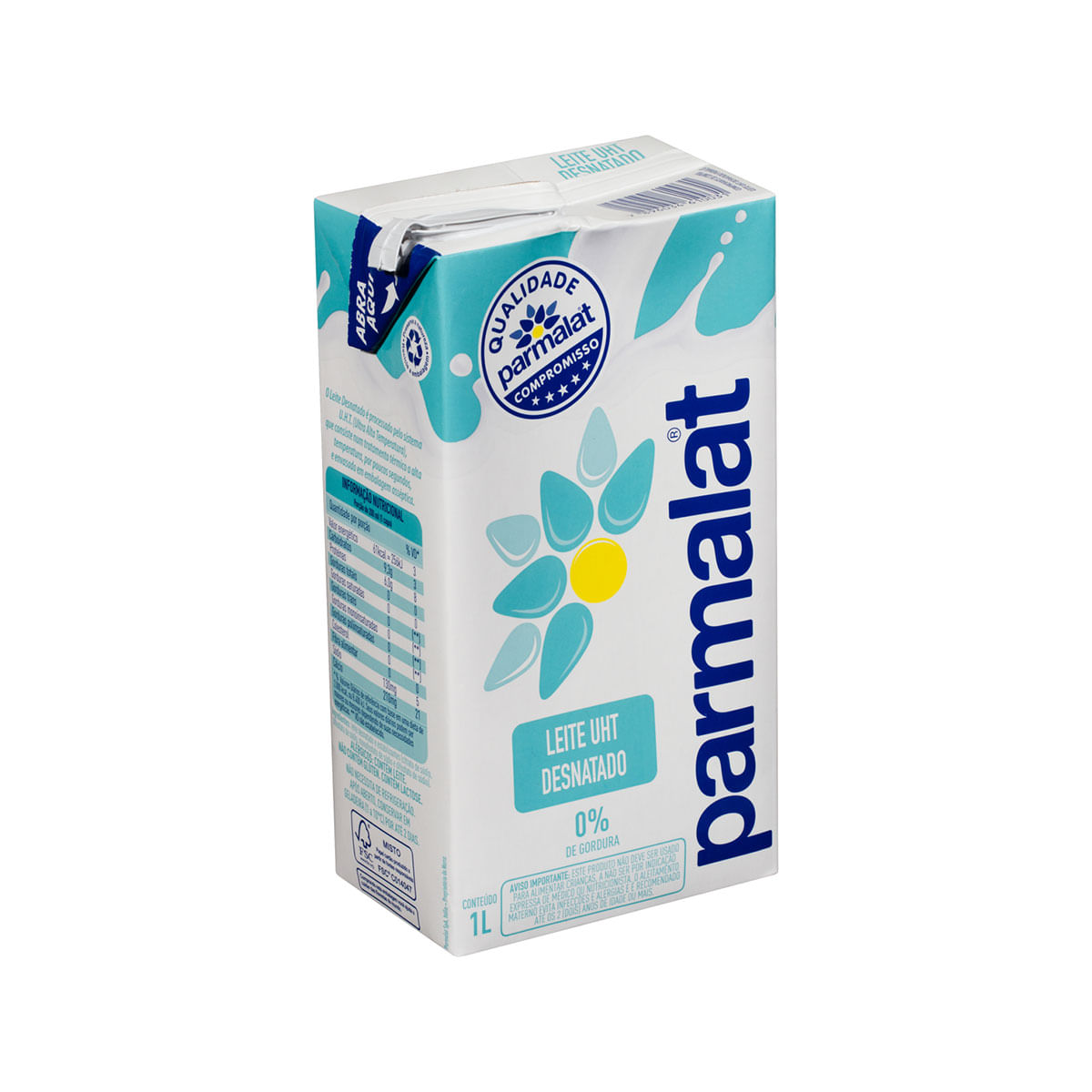 Leite Desnatado UHT Tipo A Parmalat 1 Litro - Carrefour - carrefourbrfood