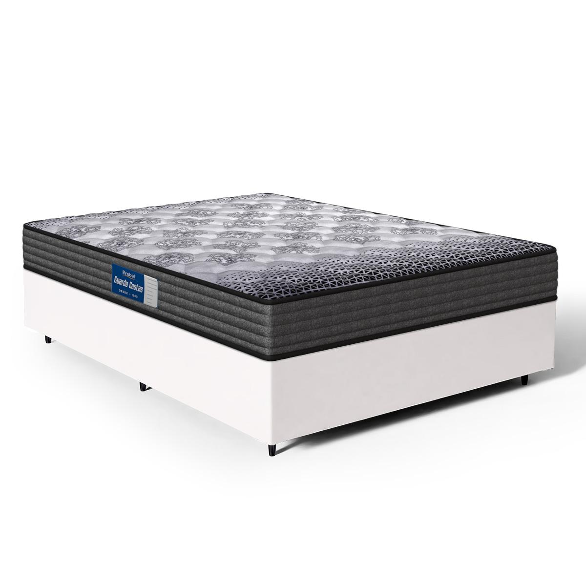 Cama Box Com Colchão De Espuma D60 Double Face Guarda Costas Comfort ...
