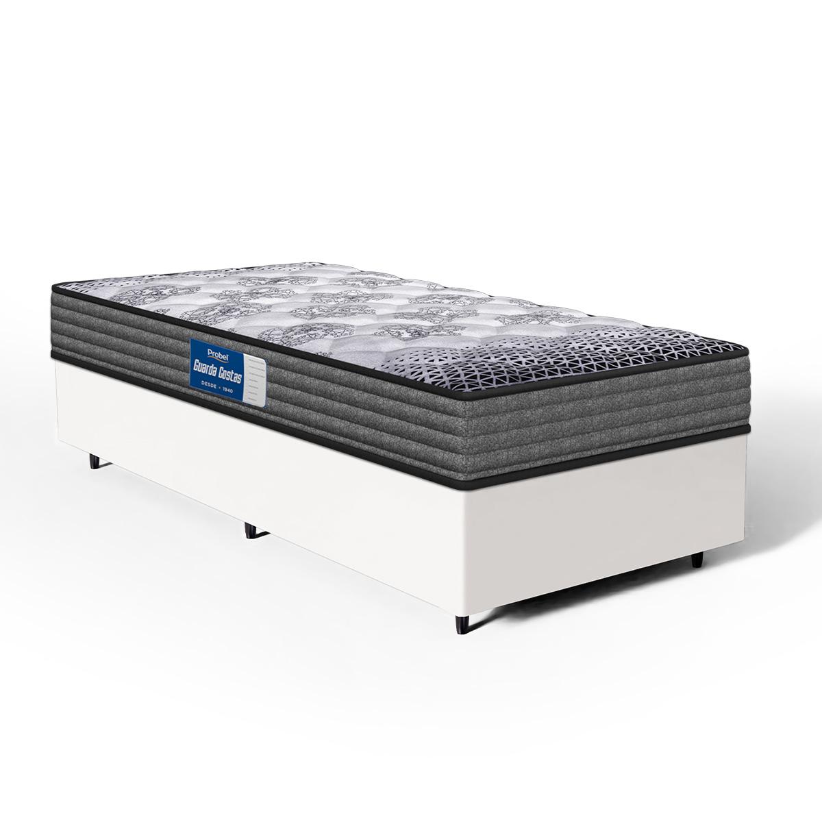 Cama Box Com Colchão De Espuma D60 Double Face Guarda Costas Comfort ...